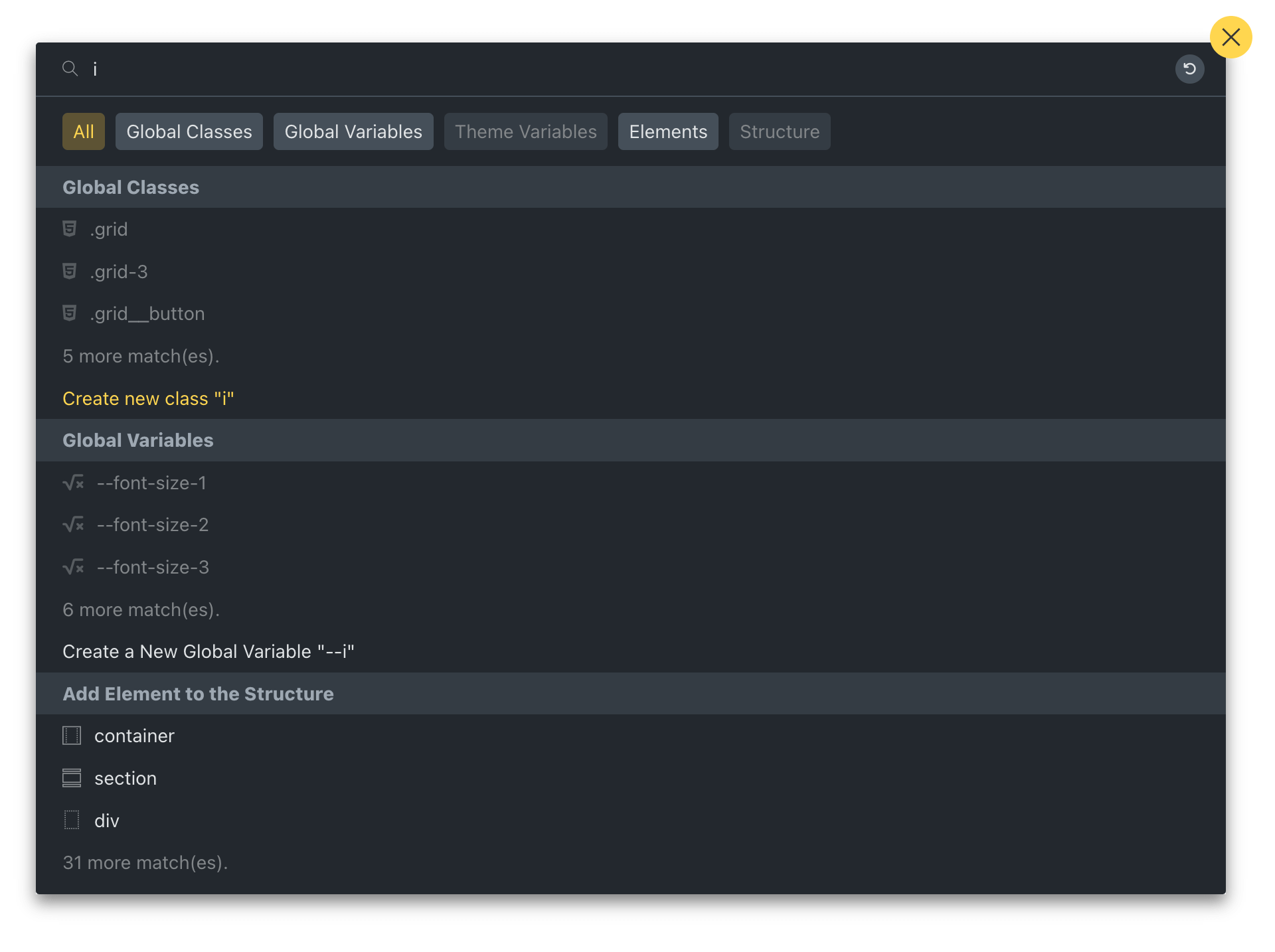 CSS keyboard Shortcuts - Advanced Themer